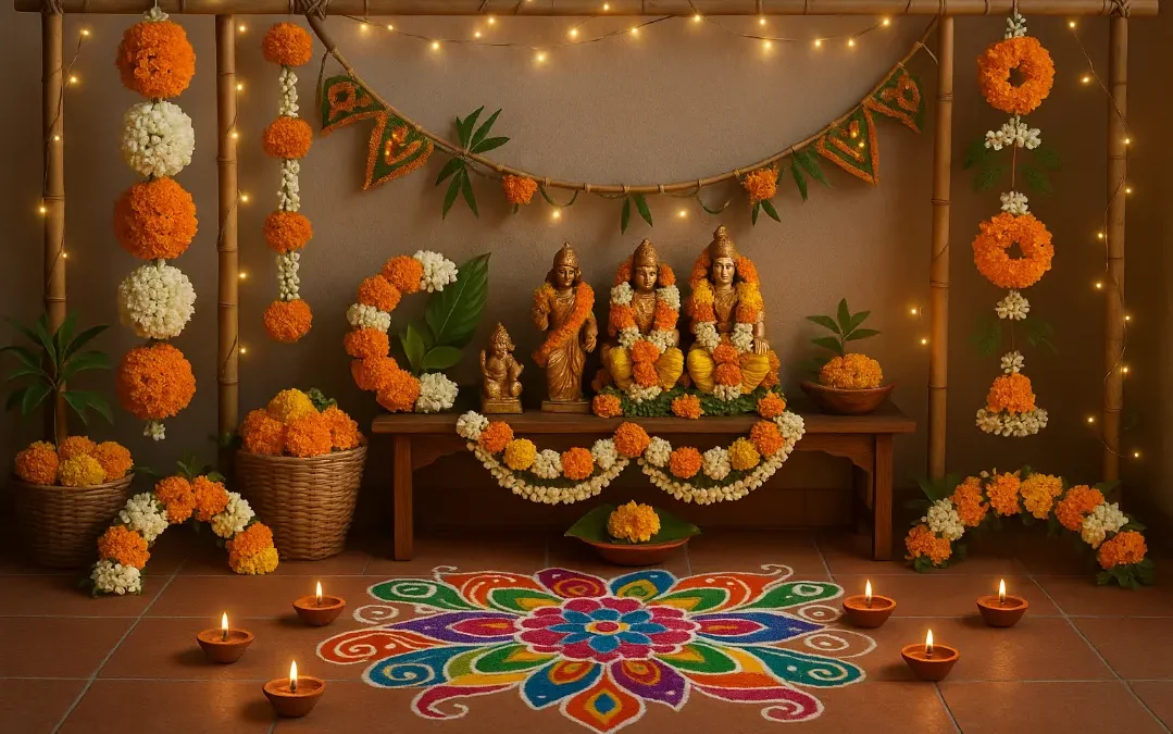 Transform Your Living Room into a Stage: Festive Dussehra Decoration ...